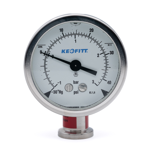 KEOFITT Carlsberg Flask Pressure gauge 1/2" -1/3 bar | SKS Online