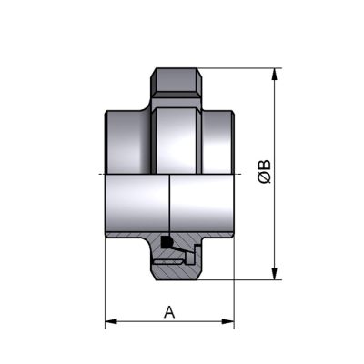 Coupling DIN11851 complete 304 NBR DN40 | SKS Online