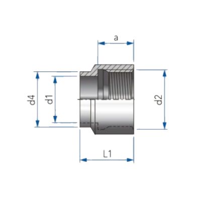 S-sockets (inside / weld-DN) | SKS | Stainless Steel