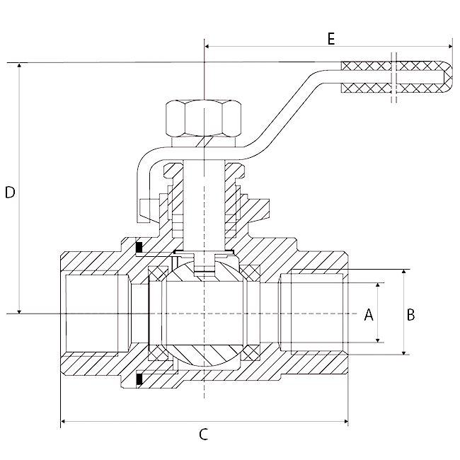 Ball valve 4" 2-piece I/I thread | SKS Online