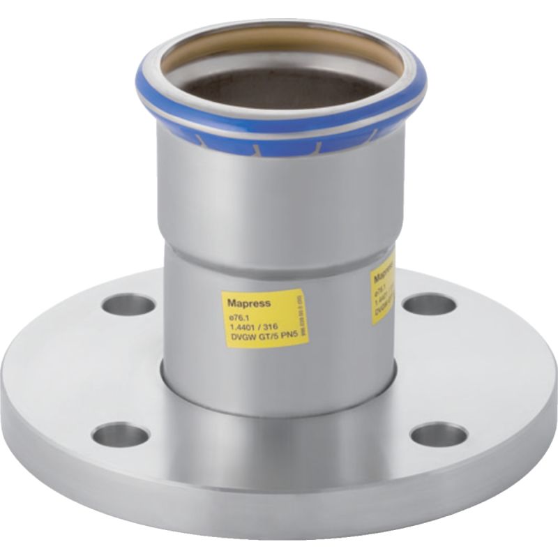 flange connection with press socket | SKS | Stainless Steel