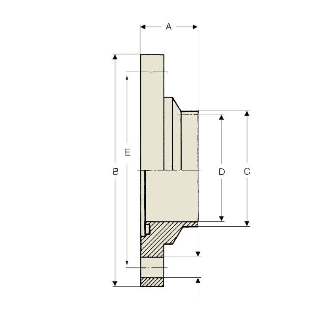 APV Flanges with groove FN1 | SKS | Stainless Steel