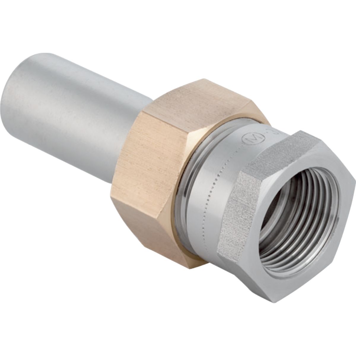 Mapress adapter union gusset / female thread (Rp) | SKS | Stainless Steel