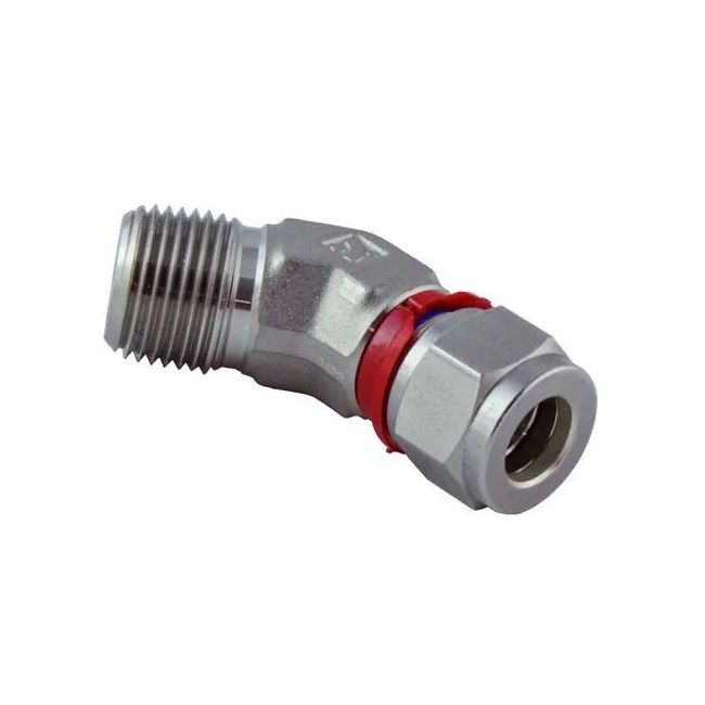 Superlok i-Fitting 45° Male Elbow ø10mm x 3/8" NPT, 316L | SKS Online