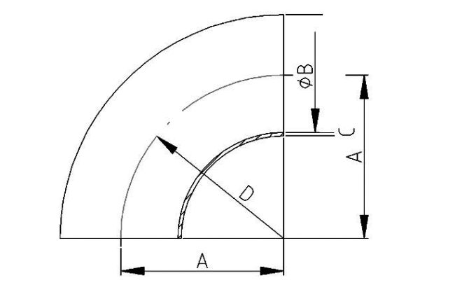Standaard gelaste industriële bochten | SKS | RVS