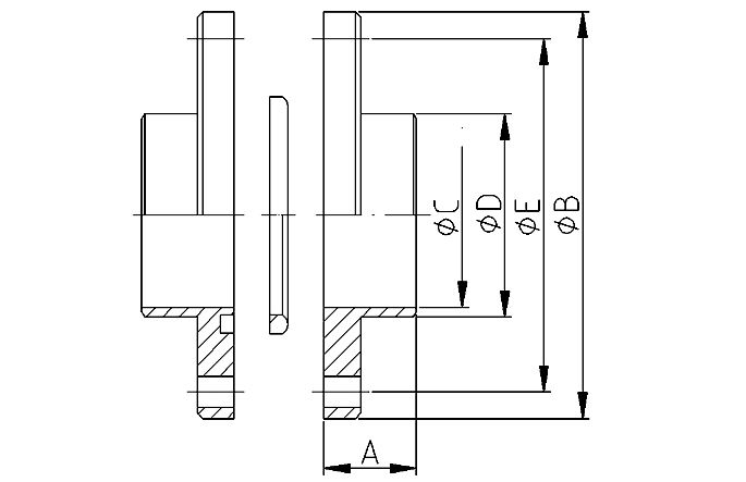 DIN Flange coupling 3" NBR/304 | SKS Online